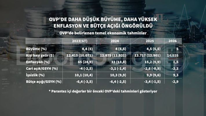 OVP'de büyüme tahminleri düştü, enflasyon tahminleri yükseldi ...